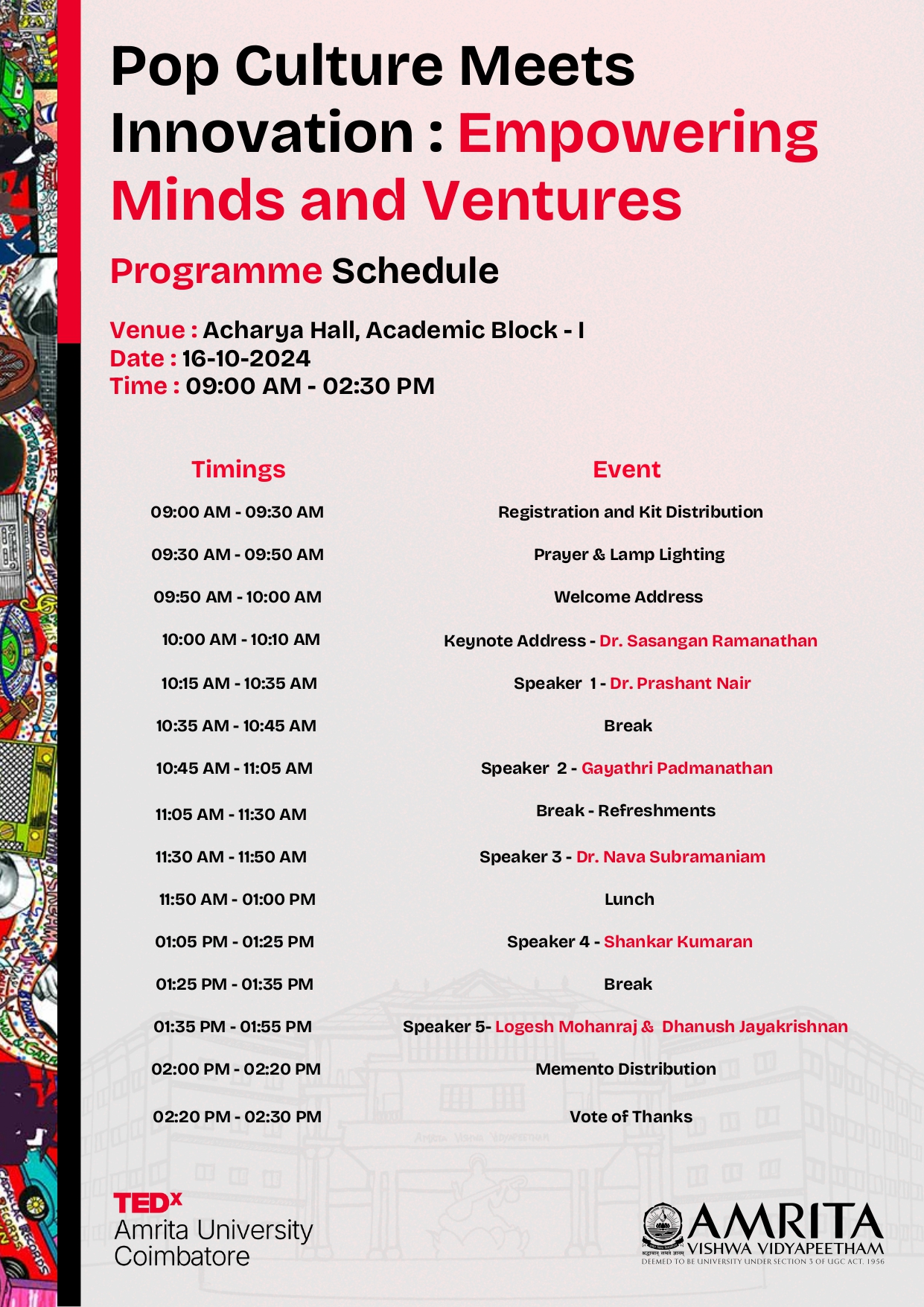 TEDx Amrita | Intranet Amrita Vishwa Vidyapeetham - Coimbatore Campus